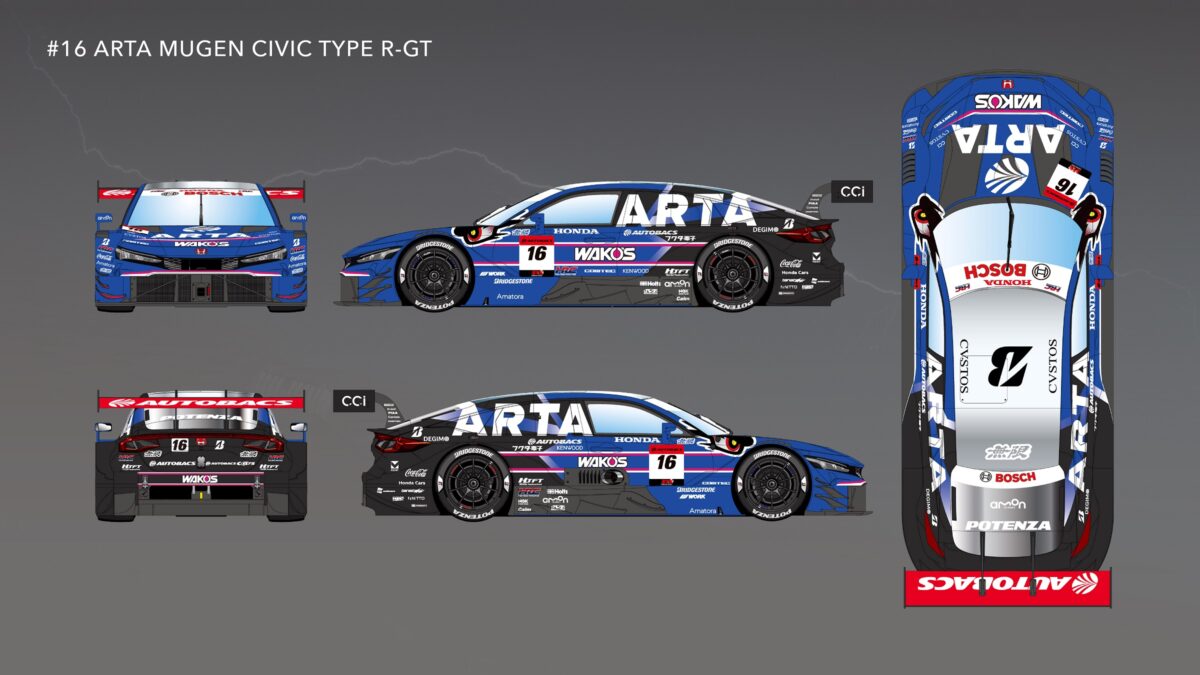 2025 ARTA MUGEN CIVIC TYPE R-GT カラーリング | ARTA