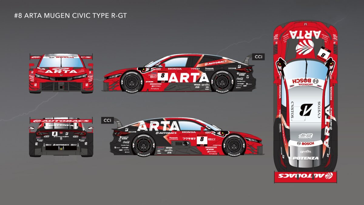 2025 ARTA MUGEN CIVIC TYPE R-GT カラーリング | ARTA